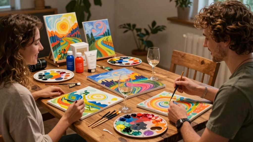 15 Best Paint and Sip Sets for Couples in 2026 - Valentine Day List